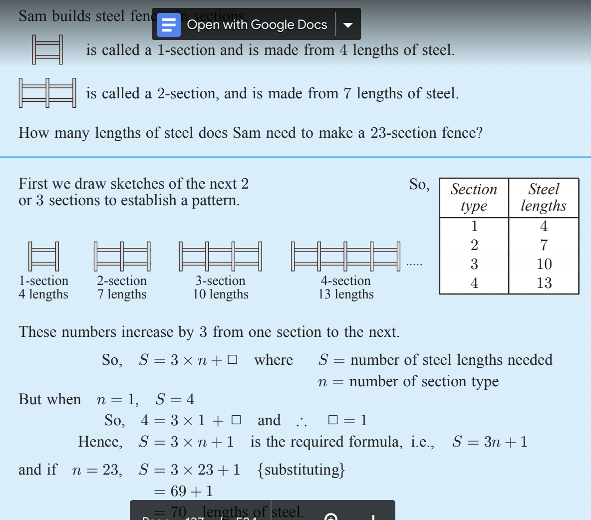 9C2MAT24: Patterns and Rules - Examples | MHOL